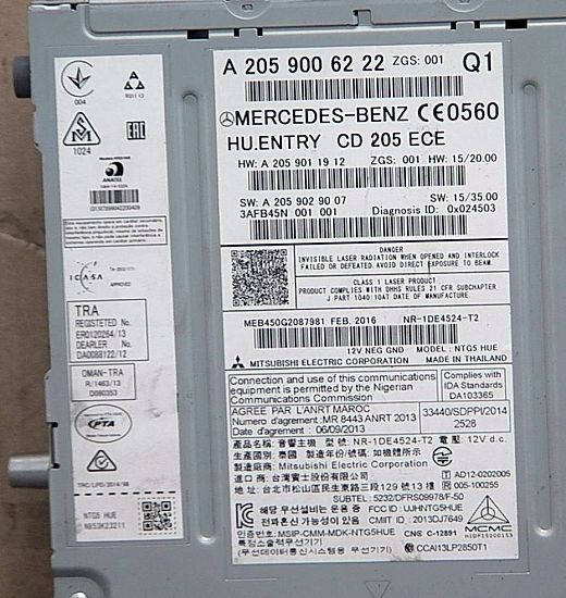 205-900-4113: Multiskærm / display, Radio - multi display, Gps ...