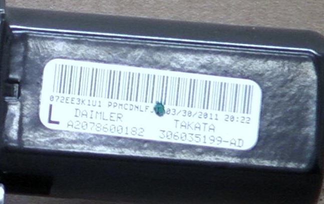 Mercedes-Benz E-CLASS Coupe (C207) Belt strainer 2078600182 ...