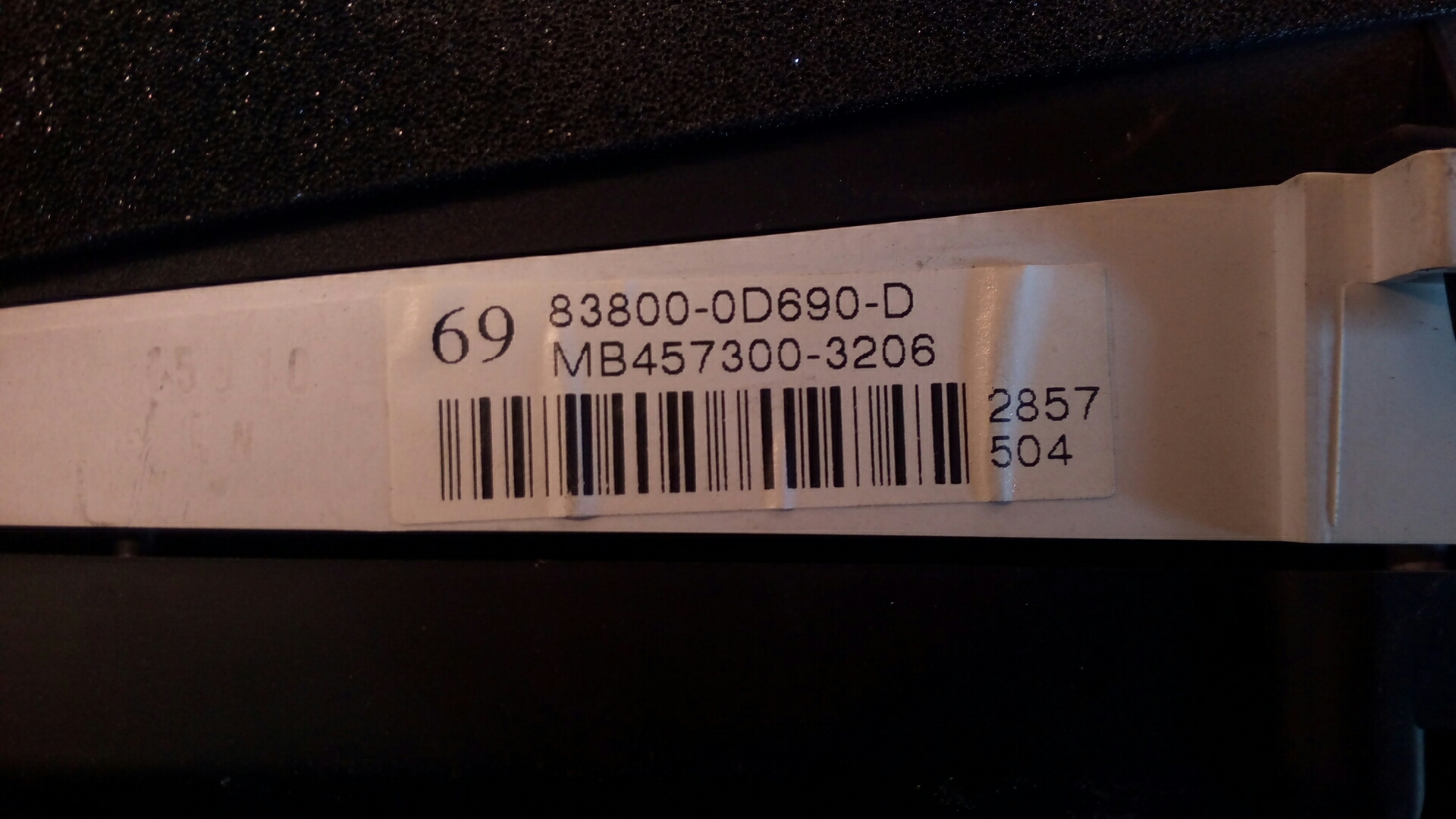 GENUINE SPEEDOMETER/TACHOMETER TOYOTA YARIS/VITZ (_P9_) 2008 | eBay