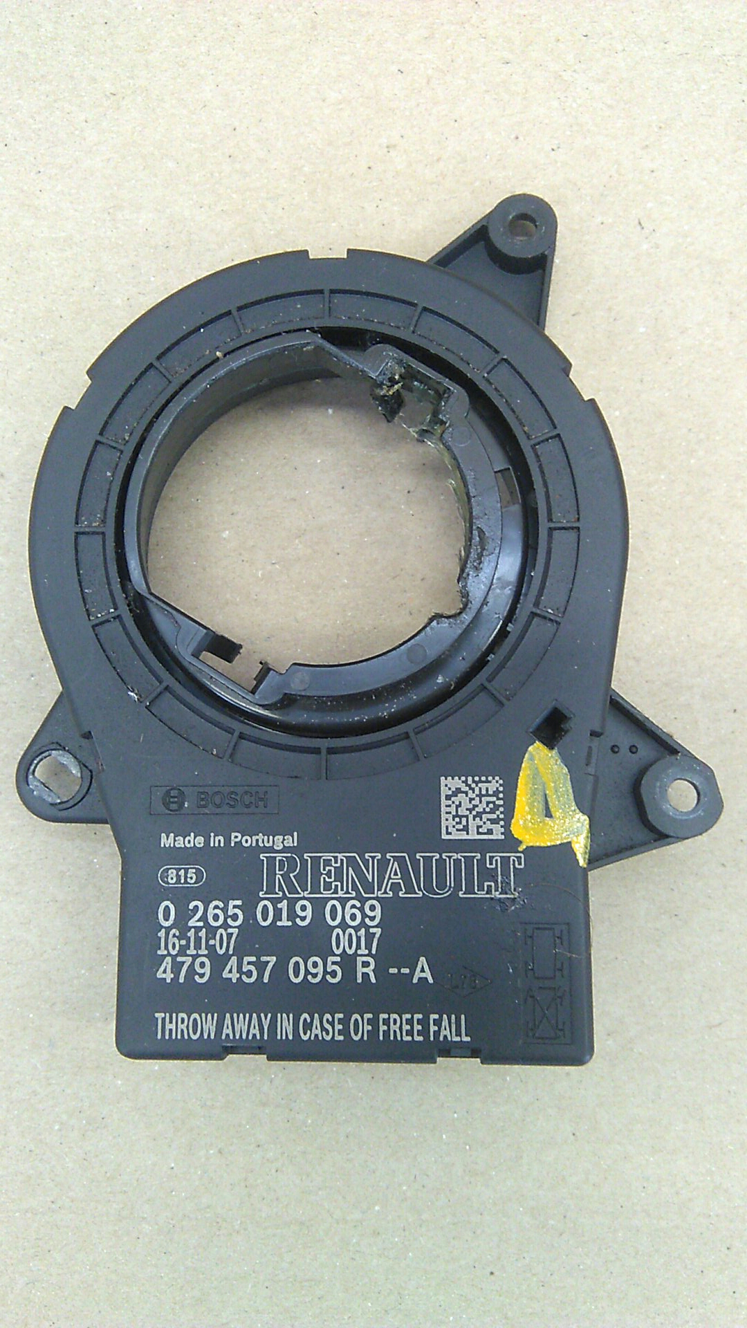 Dacia DUSTER (HS_) Lenkwinkel sensor 0265019069, 479457095R