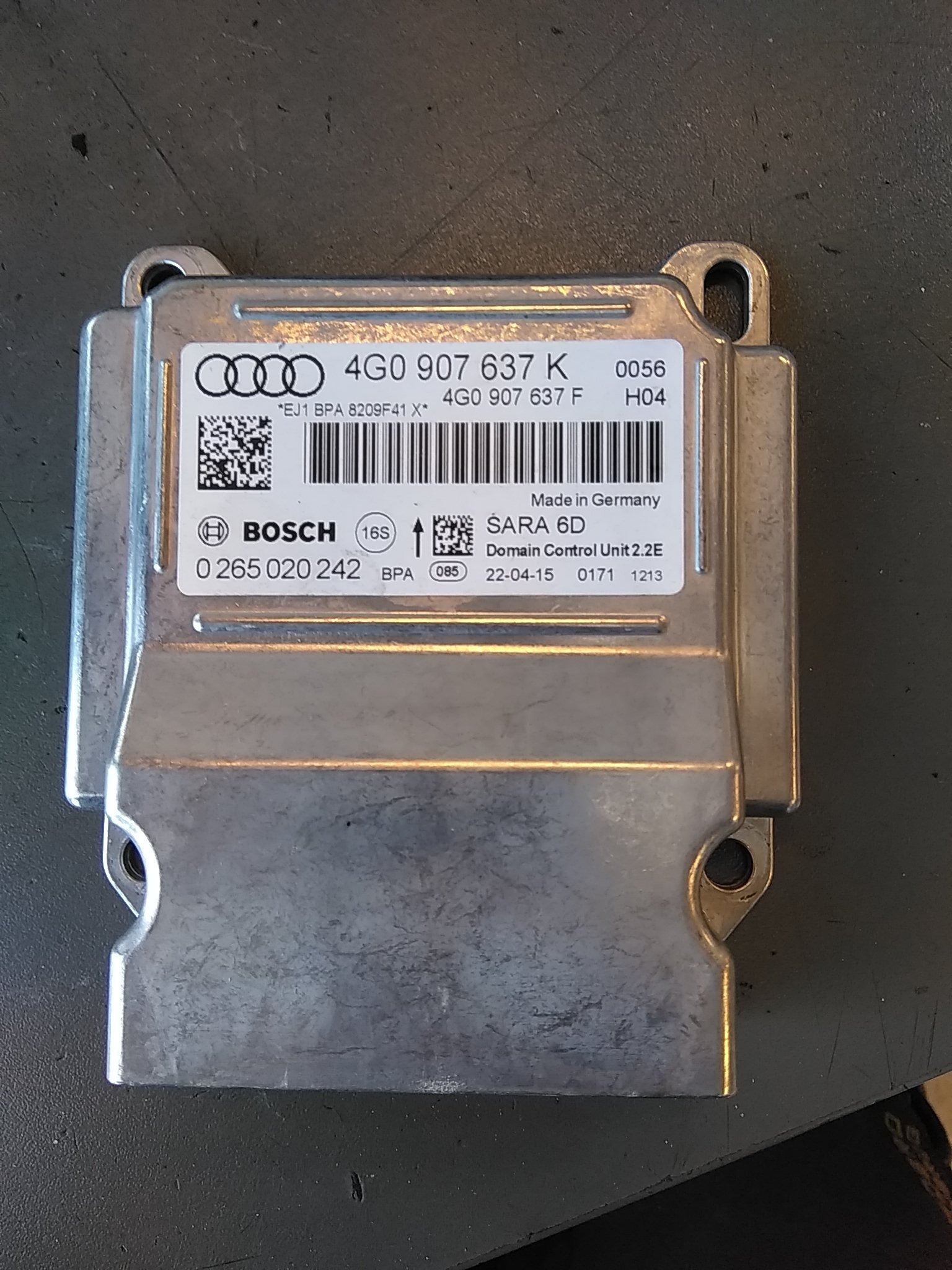 Audi A6 (4G2, 4GC, C7) ESP sensor 4G0 907 637 K
