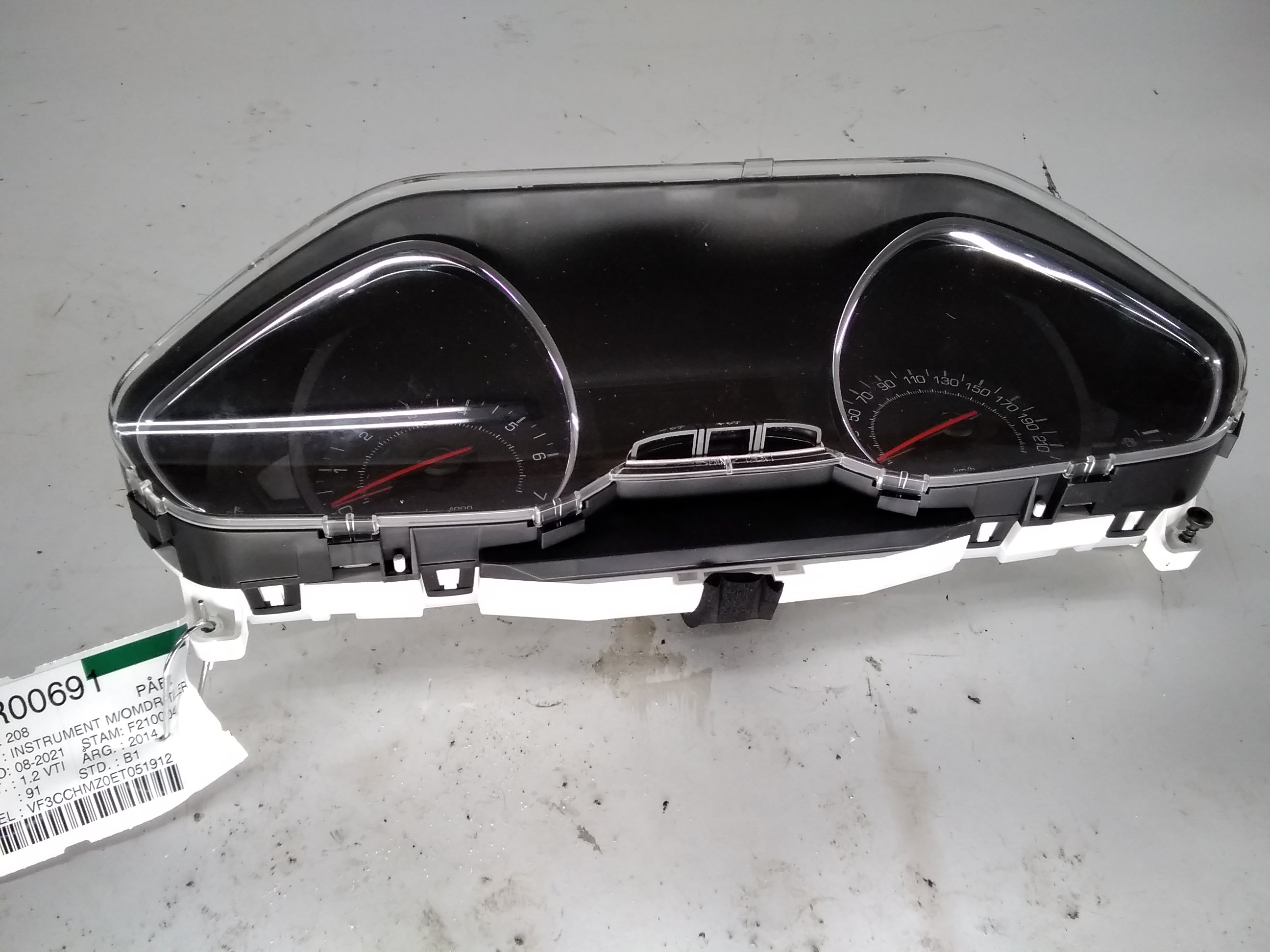 Tachimetro/Tachimetro Originale Peugeot 208 I (Ca_, Cc_) 2014