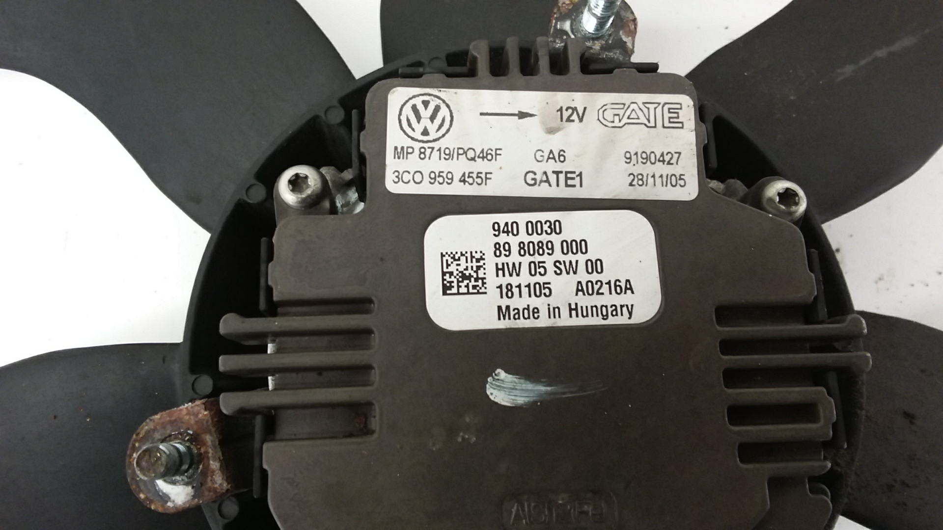 VENTOLA RADIATORE ELETTRICA ORIGINALE VW PASSAT Estate (3C5) 2006