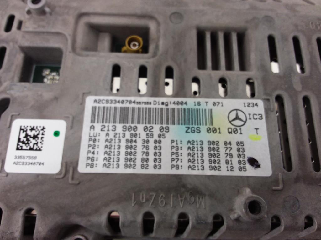 Tachimetro/Tachimetro Originale Mercedes-Benz Classe E (W213) 2016