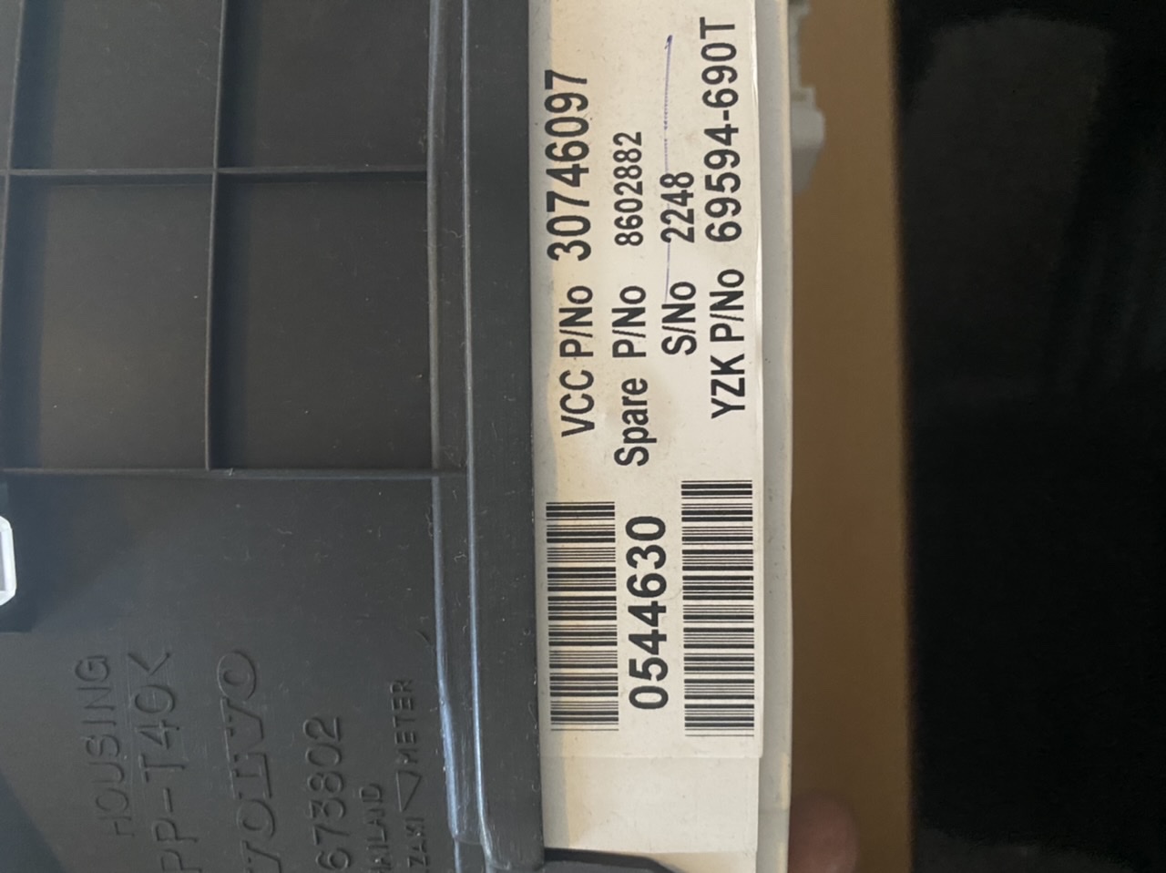 Tachimetro/tachimetro ORIGINALE VOLVO V70 Mk II (285) 2001