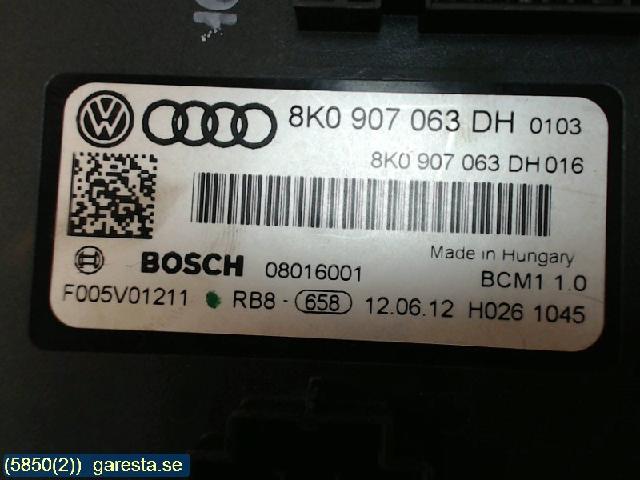 8K0-907-063-DH: Komfort computer, Styrboks diverse, Relæ - diverse ...