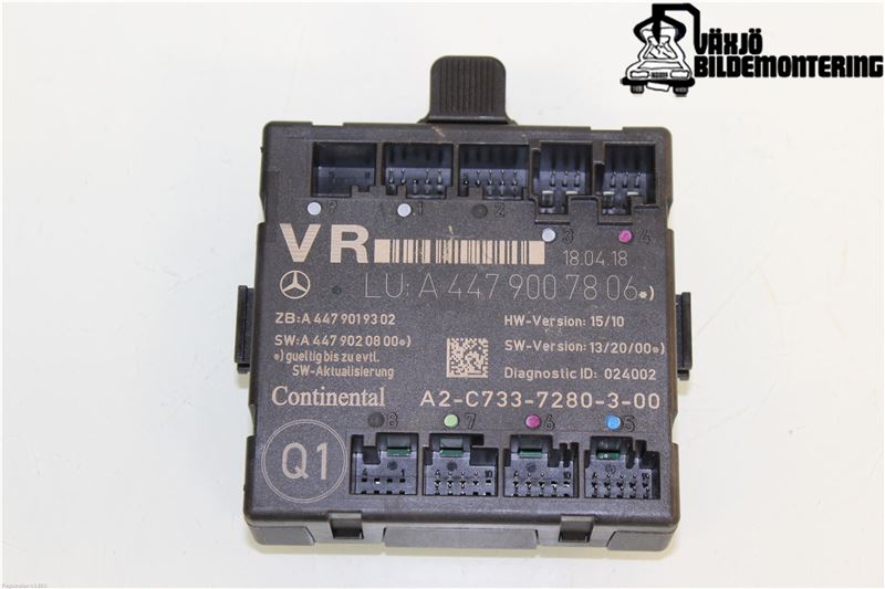 A-447-900-78-06: Styreenhed - dør, Komfort computer, Rudekabel 2 dørs ...