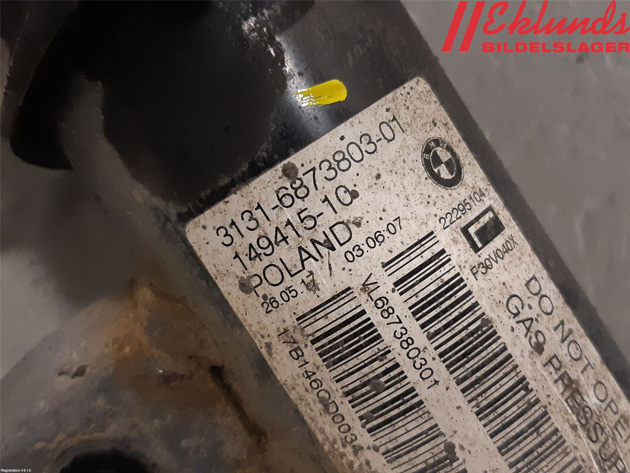 BMW 3 (F30, F80) Front shock 14941510, 31 31 6 873 803, 3131687380301