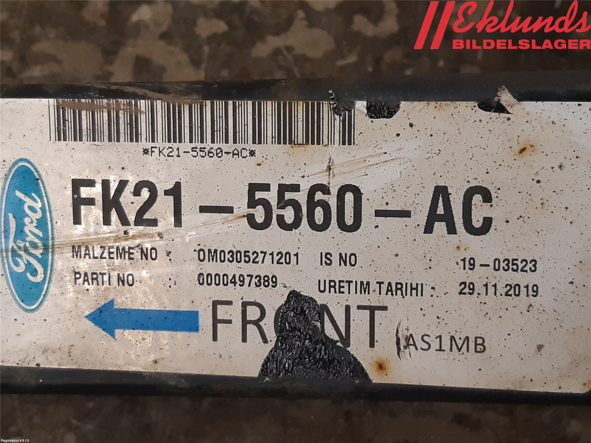 Ford TRANSIT CUSTOM V362 Bus (F3) Blattfeder hinten 2359769, FK215560AC ...