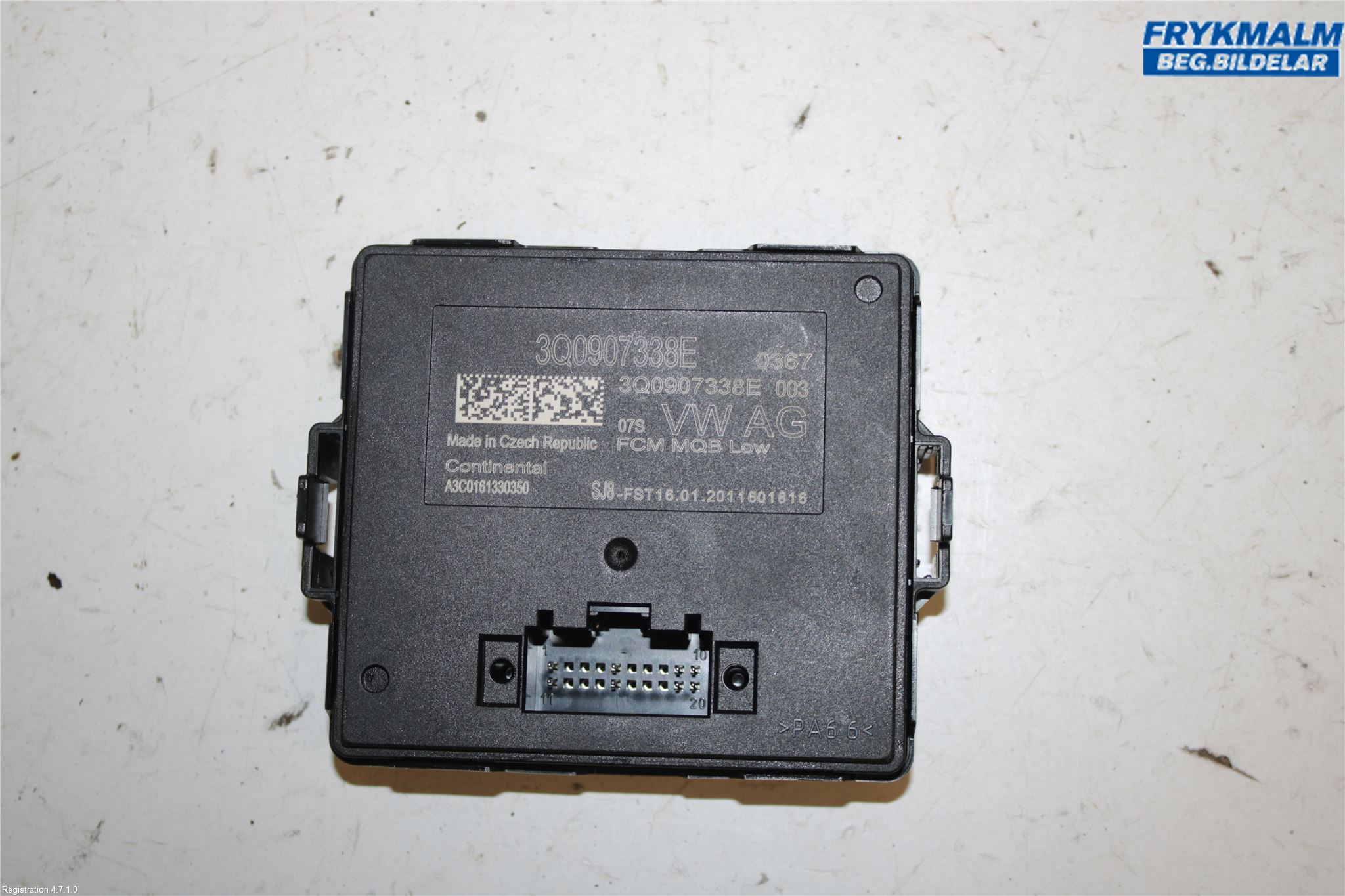VW GOLF VII (5G1, BQ1, BE1, BE2) Lighting control unit 3Q0907338E