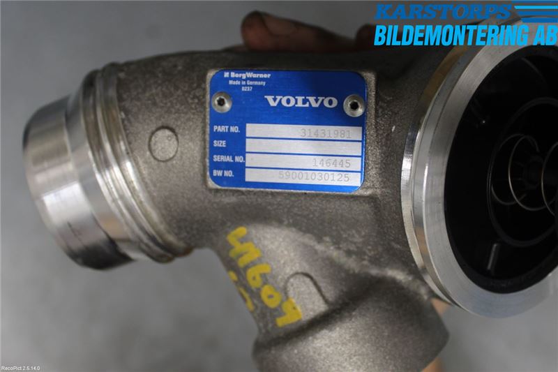 31431981: Wastgate ventil, Intercooler - slange, Turbo laderegulering ...